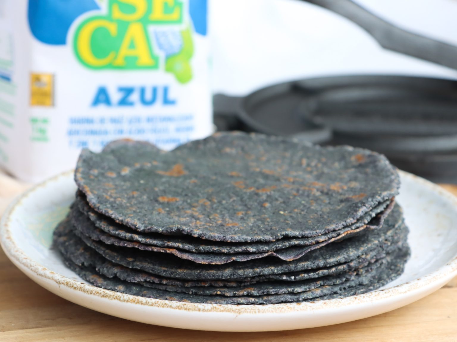 Blue Mexican tortillas